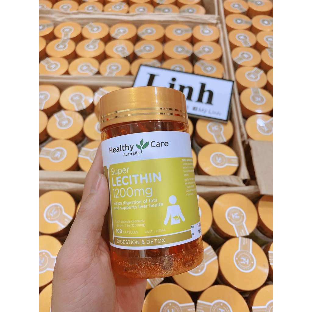 Healthy care Super Lecithin soybean sprouts 1,000mg bottle of 100 ...