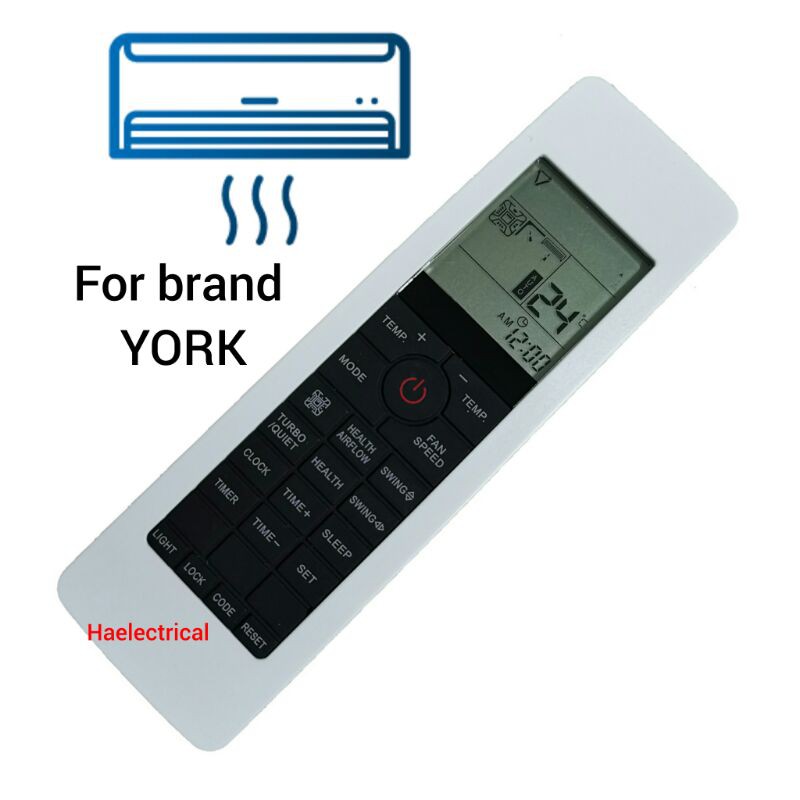 air cond remote control for YORK YWM5J10 YWM3F10 YWM3F15 YWM3F20 ...