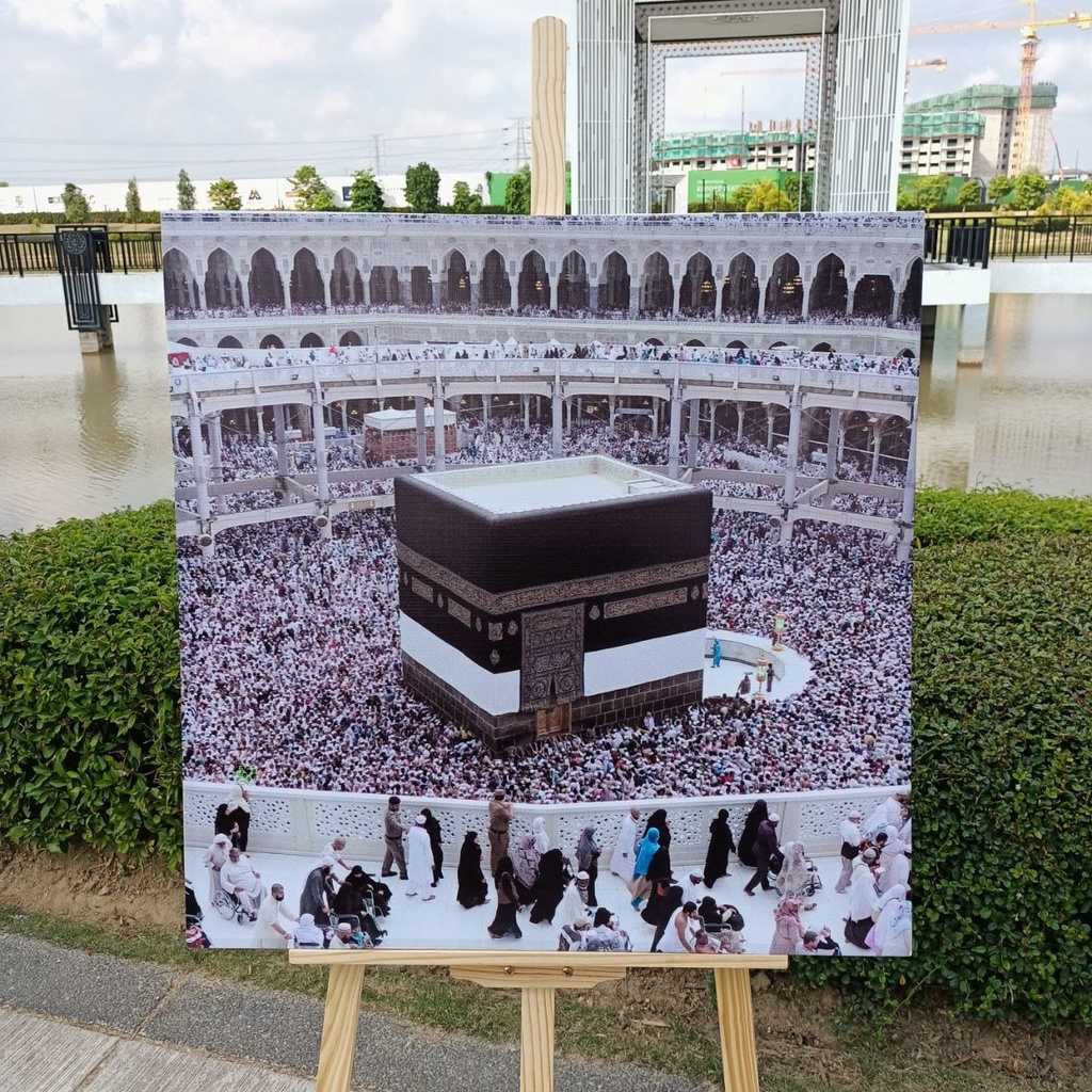 ULTIMATE SIGNATURE FRAME GAMBAR KAABAH CANVAS | KISWAH PINTU KAABAH ...