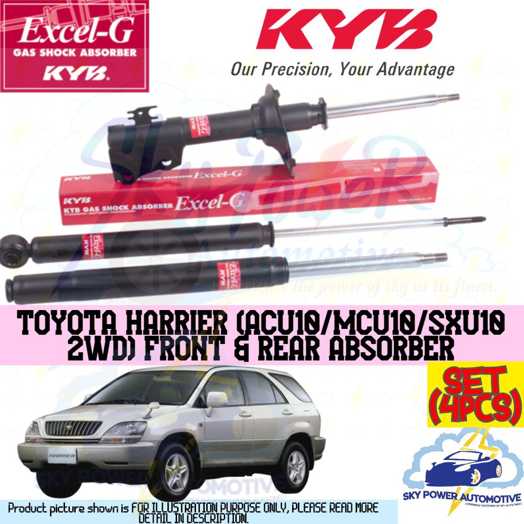 TOYOTA HARRIER (ACU10/MCU10/SXU10 2WD) (1997-2003) KAYABA (KYB) EXCEL-G ...