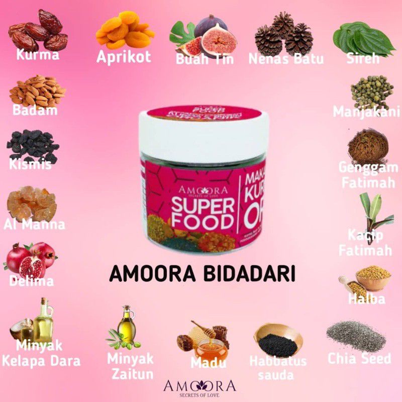 💥💥Hot Item!!💥Amoora superfood Bidadari + freegift bernilai Rm12 | Shopee Malaysia