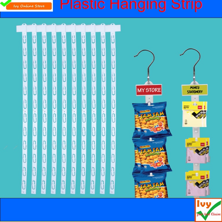 Supermarket Hanging Strips Snack Plastic Display Clip Retail Shelf ...