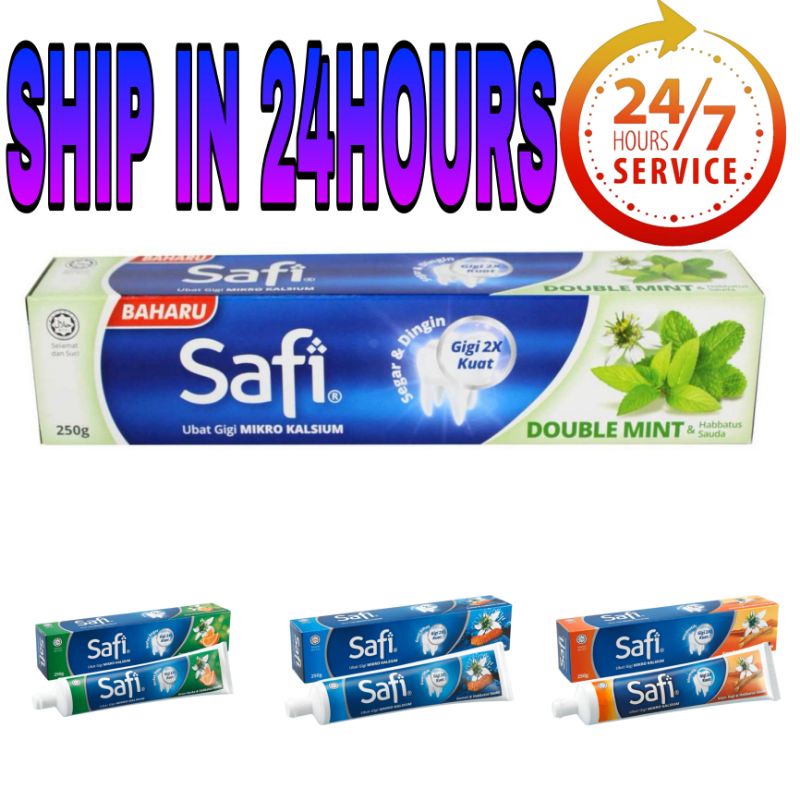 [SPAYLATER] 💯 ORIGINAL SAFI TOOTHPASTE 175G / 250G | Shopee Malaysia
