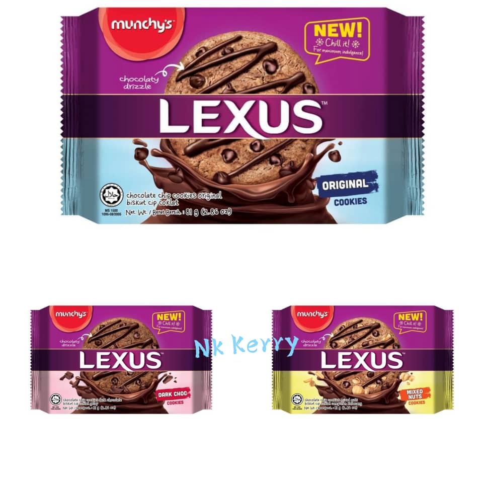 MUNCHY'S LEXUS CHOCOLATY DRIZZLE DARK CHOC/ORIGINAL/MIXED NUTS 189G ...