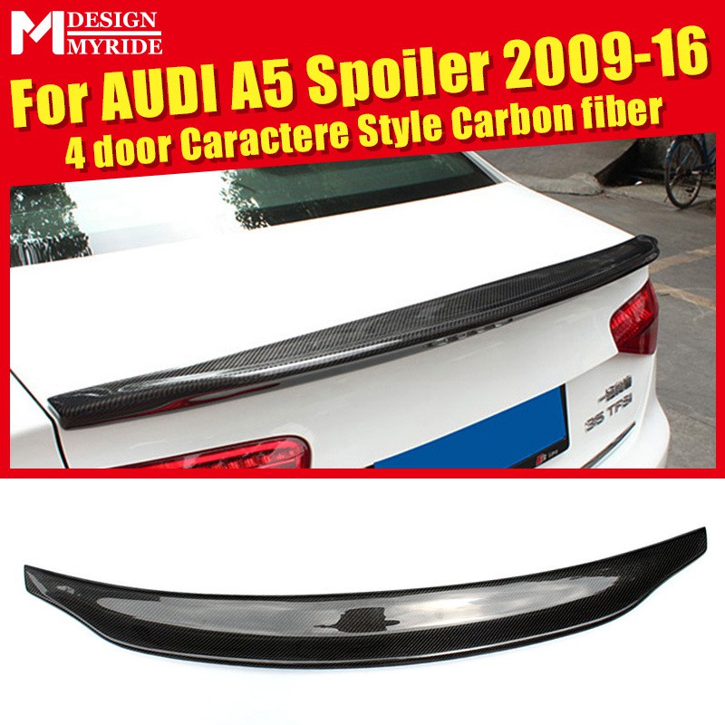 CARCOOL New Audi A5 four-door modified Belgian carbon fiber rear wing ...