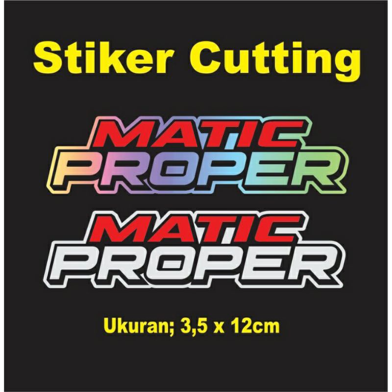 Matic Proper stickers, Thailook style motorbike stickers, | Shopee Malaysia