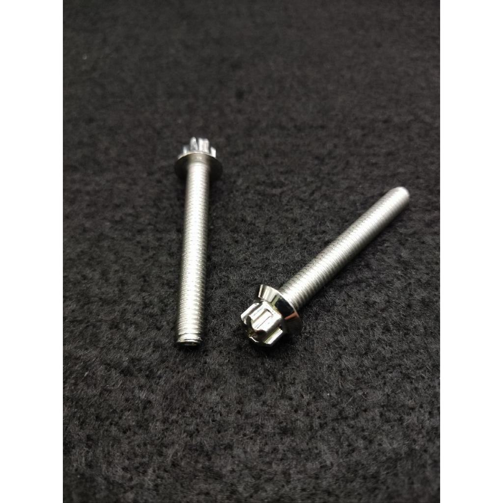 🇹🇭🔥 SKRU SAIZ 10/M6 SILVER CNC ORIGINAL SC SIAM THAILAND CARBON STEEL ...