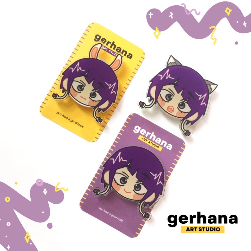 BNHA Kyouka Jirou Acrylic Phone Grip | Shopee Malaysia