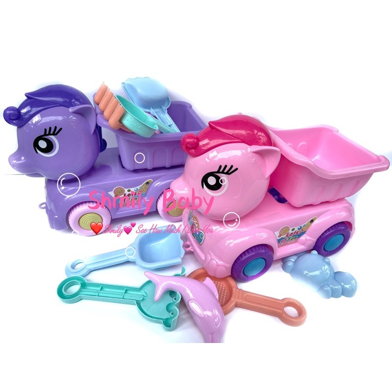 Unicorn 🦄 Sand Play Beach Set 🦄Castle Kit 🦄Sand Wheel 🦄Kids Sand Toys ...