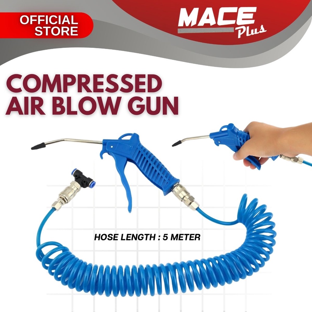 Compressed Air Blow Gun Air Duster Air Blow Spray with 5m Recoil Hose ...