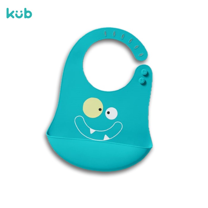 KUB 可优比 Foldable Baby Silicone Bib (Monster Design) | Shopee Malaysia