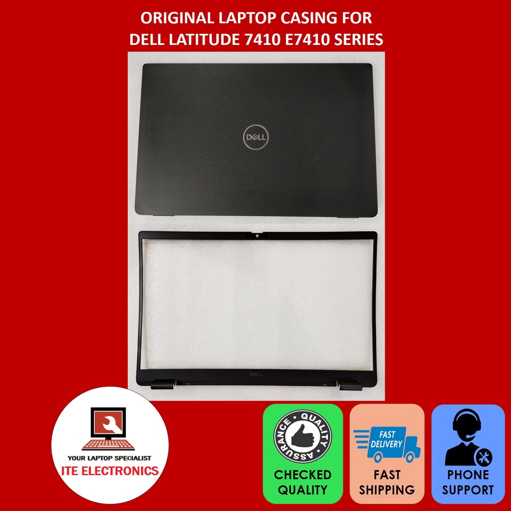 ORIGINAL NEW 14" DELL LATITUDE 7410 E7410 TOUCH SCREEN FRONT COVER A ...