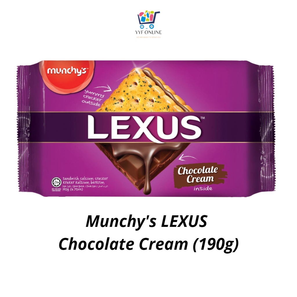 Munchy Lexus Assorted Sandwich Biscuit - Chocolate/Cheese/Peanut ...