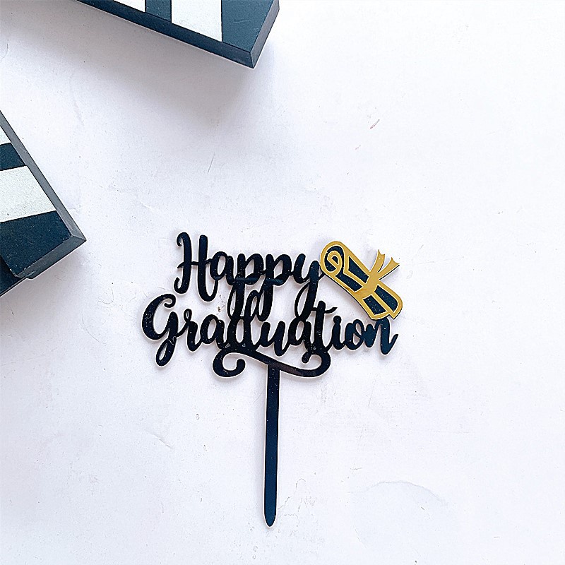 Graduation Foil Balloon Banner Cake Topper happy graduation balloon ...