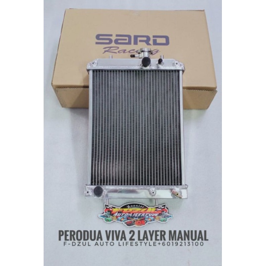 SARD Aluminium Radiator Perodua Viva AVY Turbo 2 Layer MT AT | Shopee ...