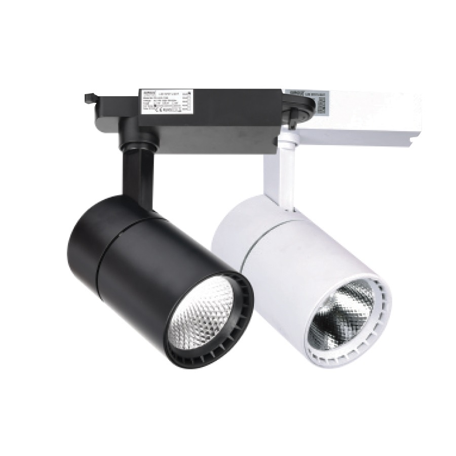 Rail spotlights for shops and stores 10W, 20W, 30W (black shell ...