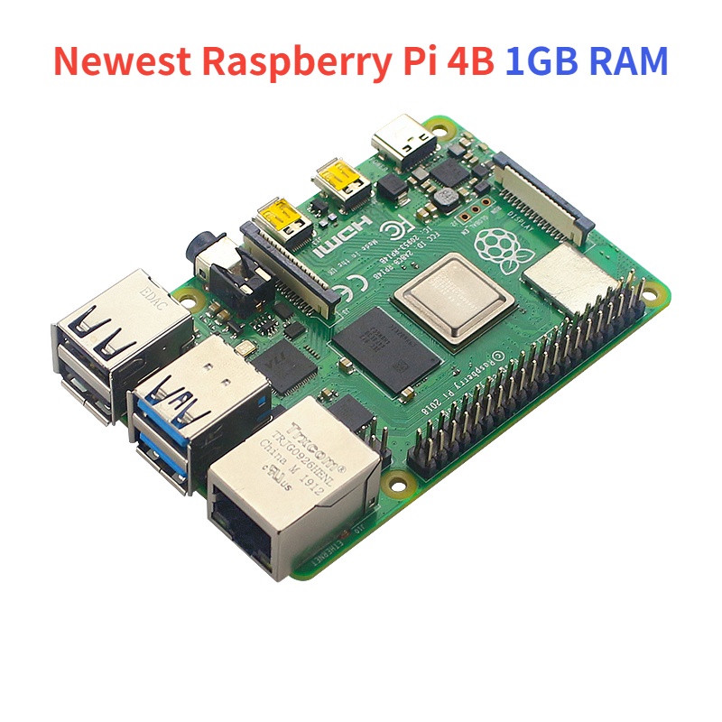 Raspberry Pi 4 Model B 1GB RAM Cortex-A72 ARM v8 64-bit SoC 1.5GHz Gigabit Ethernet Pi 4B Pi4 ...