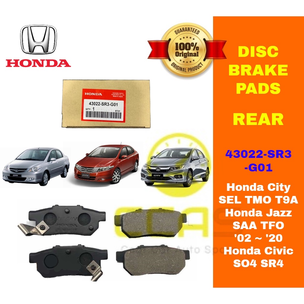( 100% ORIGINAL ) HONDA HD CITY SEL TMO T9A JAZZ SAA TFO T5A REAR DISC ...