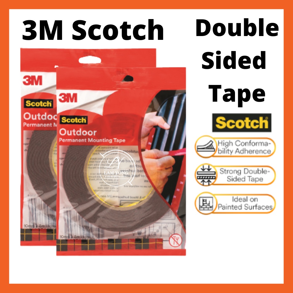 (Original) 3M Scotch Double-sided Acrylic Foam Tape / SUPER STRONG TAPE ...