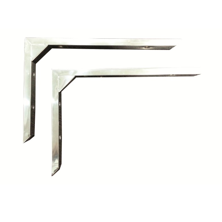 1 Pair Stainless Steel L Bracket Wall Mount Rack Racking L Shaped ...