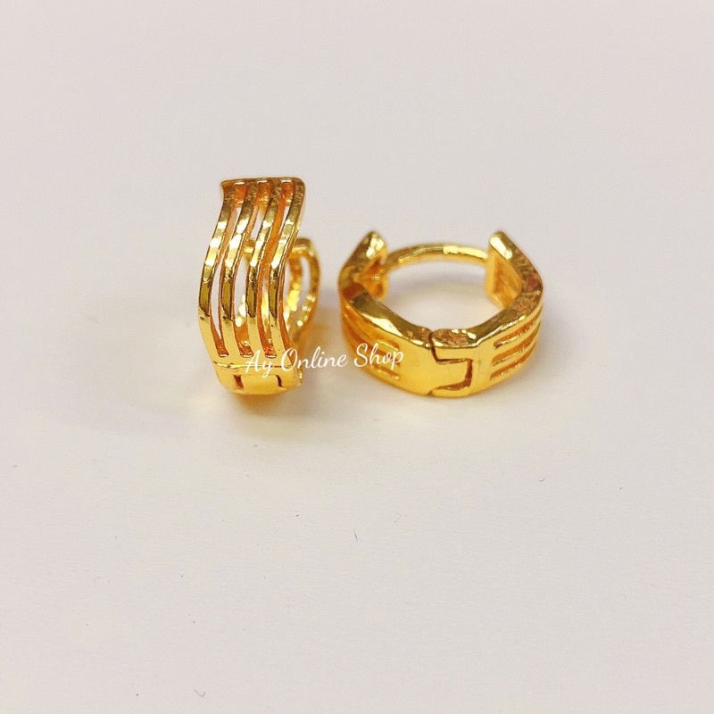 * READY STOCK * Subang Emas Korea Subang Bangkok Subang Earrings Gold ...