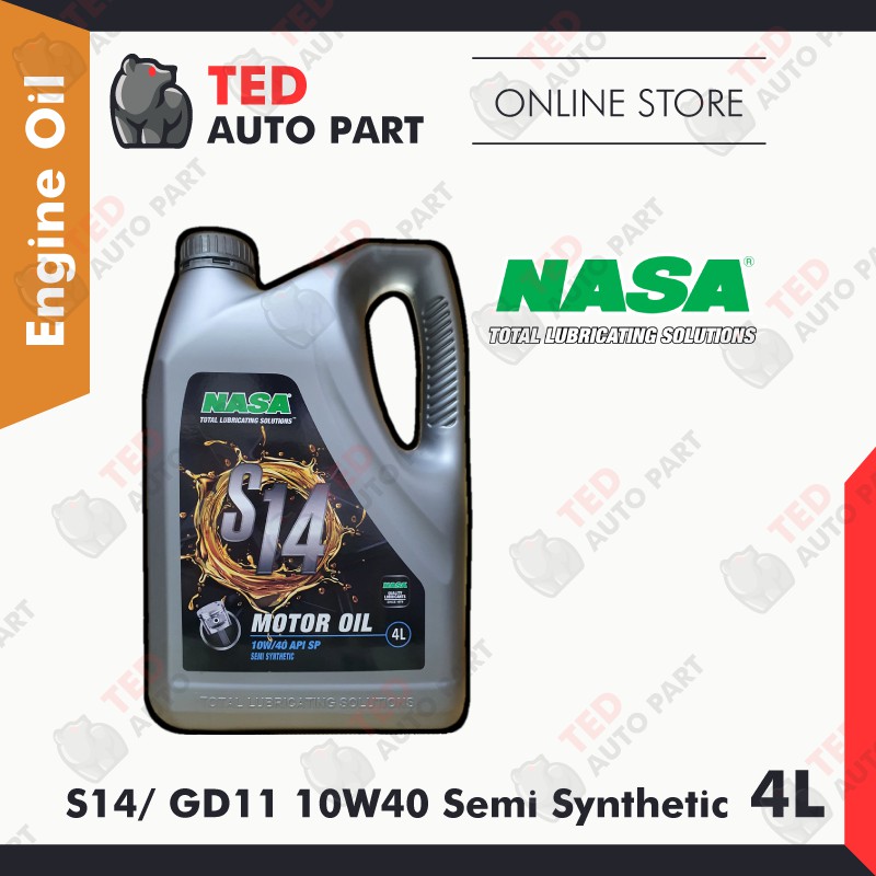 Nasa GD11 S14 10W40 Premium Semi Synthetic Engine Oil 4L | Minyak Enjin ...
