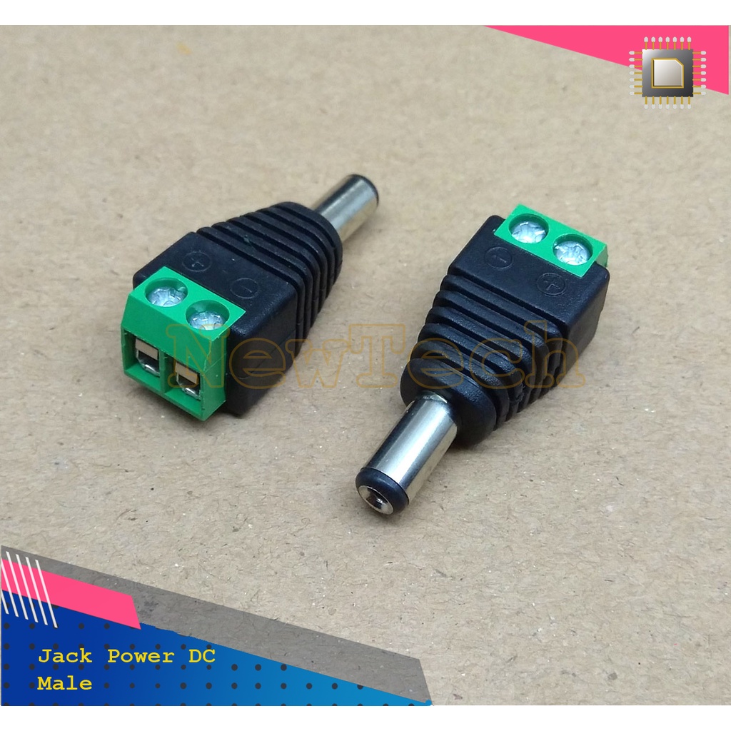 Jack Power DC Plug Connector Male CCTV Connector | Shopee Malaysia