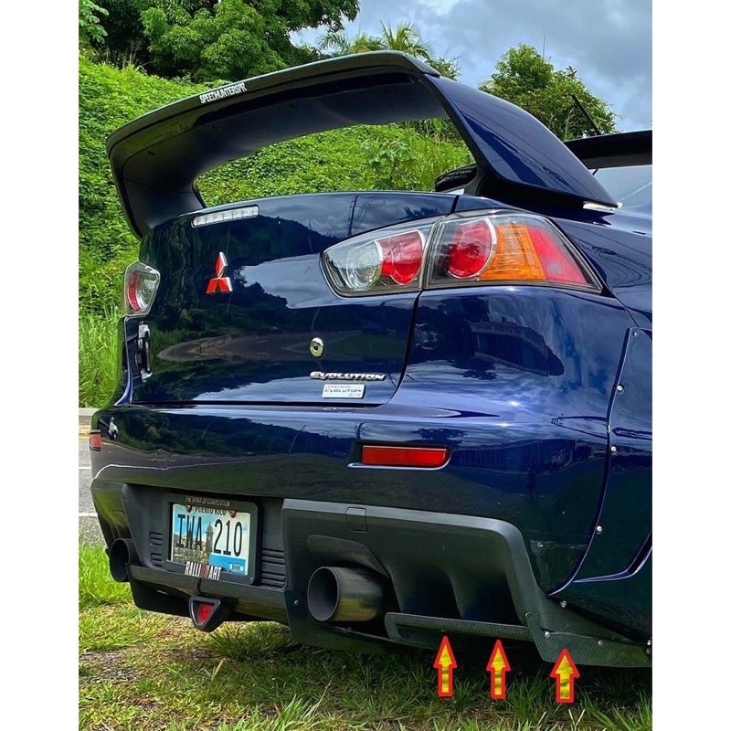 Lancer Inspira Rear Evo/Varis Bumper Diffuser FRP | Shopee Malaysia