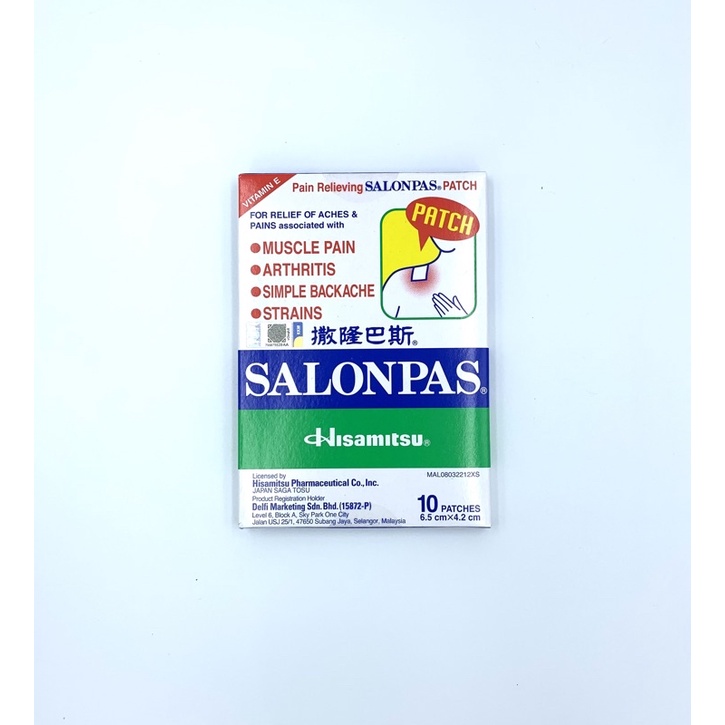 HISAMITSU SALONPAS Pain Relief Patch (10/20/40 patches) | Shopee Malaysia