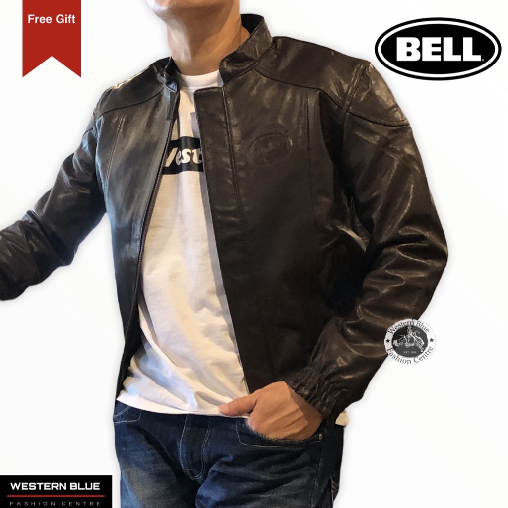 Bell Jacket Genuine Leather Col: Black JK006 | Shopee Malaysia