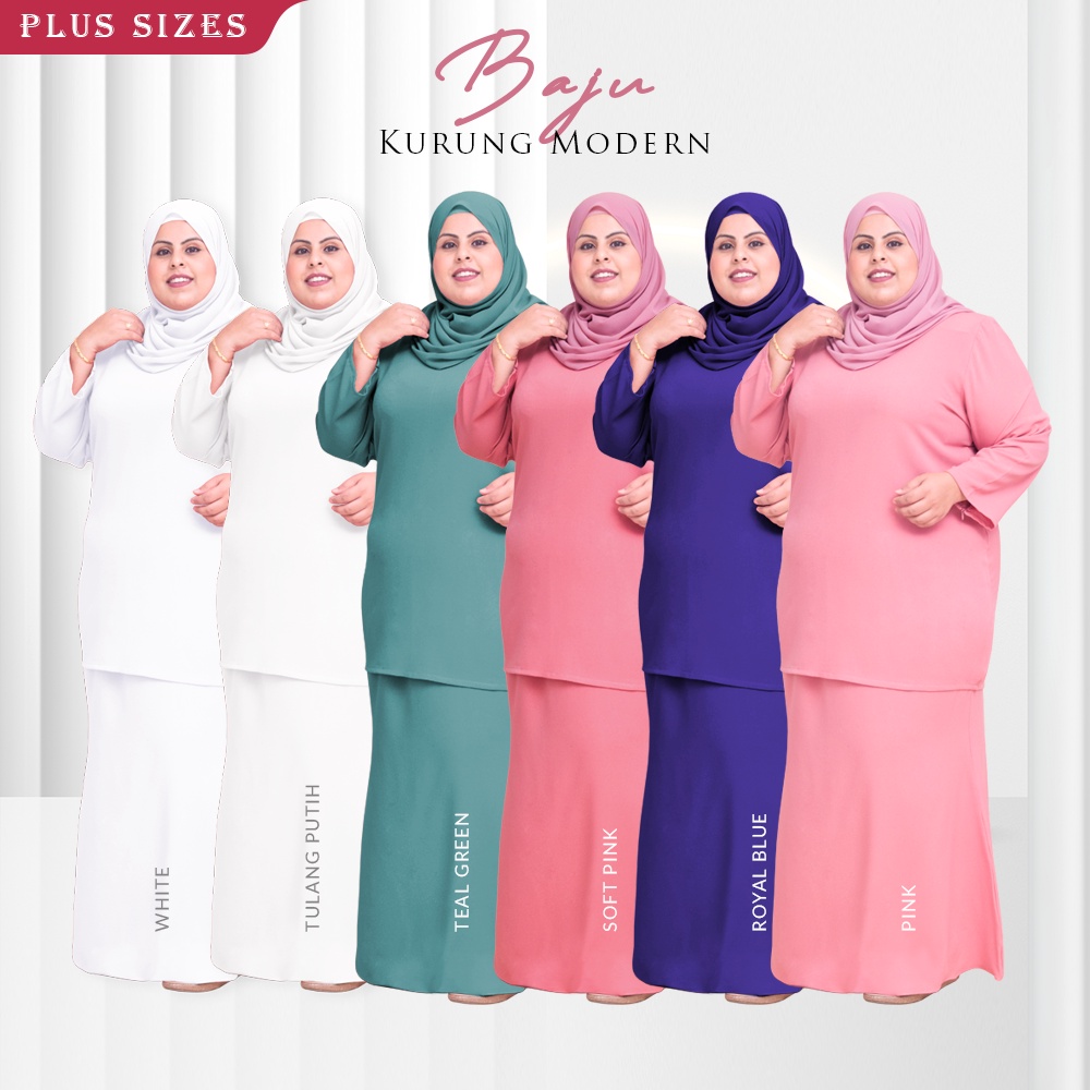 🌺Plus Sizes🌺 Daily Basic Baju Kurung Modern by M&R Muslimah Style V4 ...
