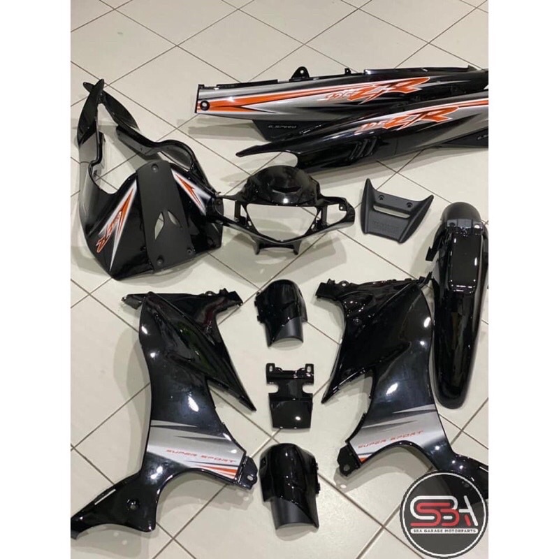COVERSET 125zr / Coverset 125z /hitam robot /merah robot /hitam skala ...