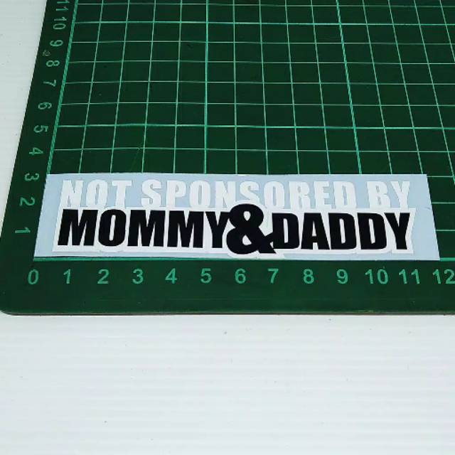 HITAM PUTIH Not sponsored Sticker by mommy daddy Good Sticker Black And ...