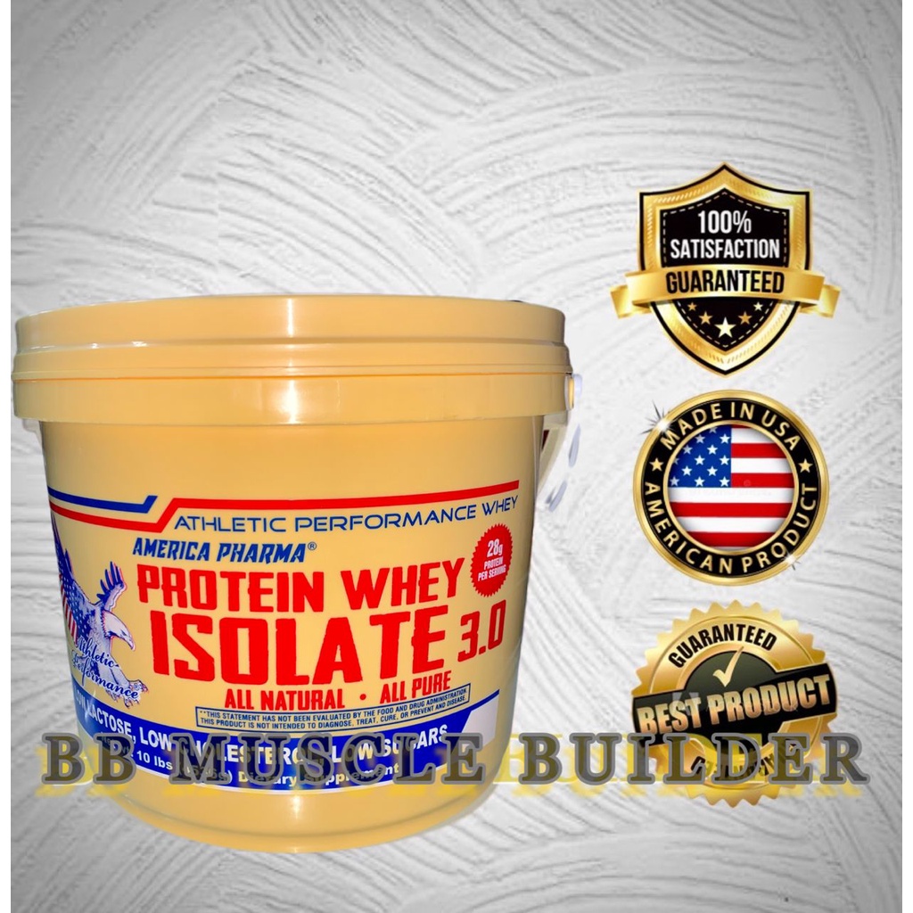 America Pharma Whey Isolate Protein (MOCHA Flavour Baru) Whey Protein ...