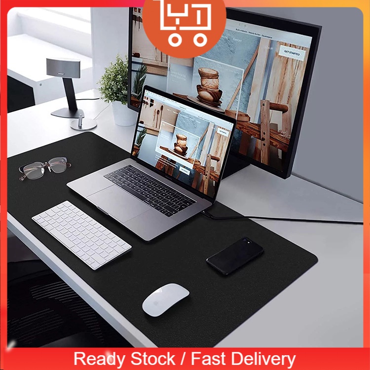 LYT Online Double Side Mouse Pad Large Leather Mousepad Study Desk Mat ...