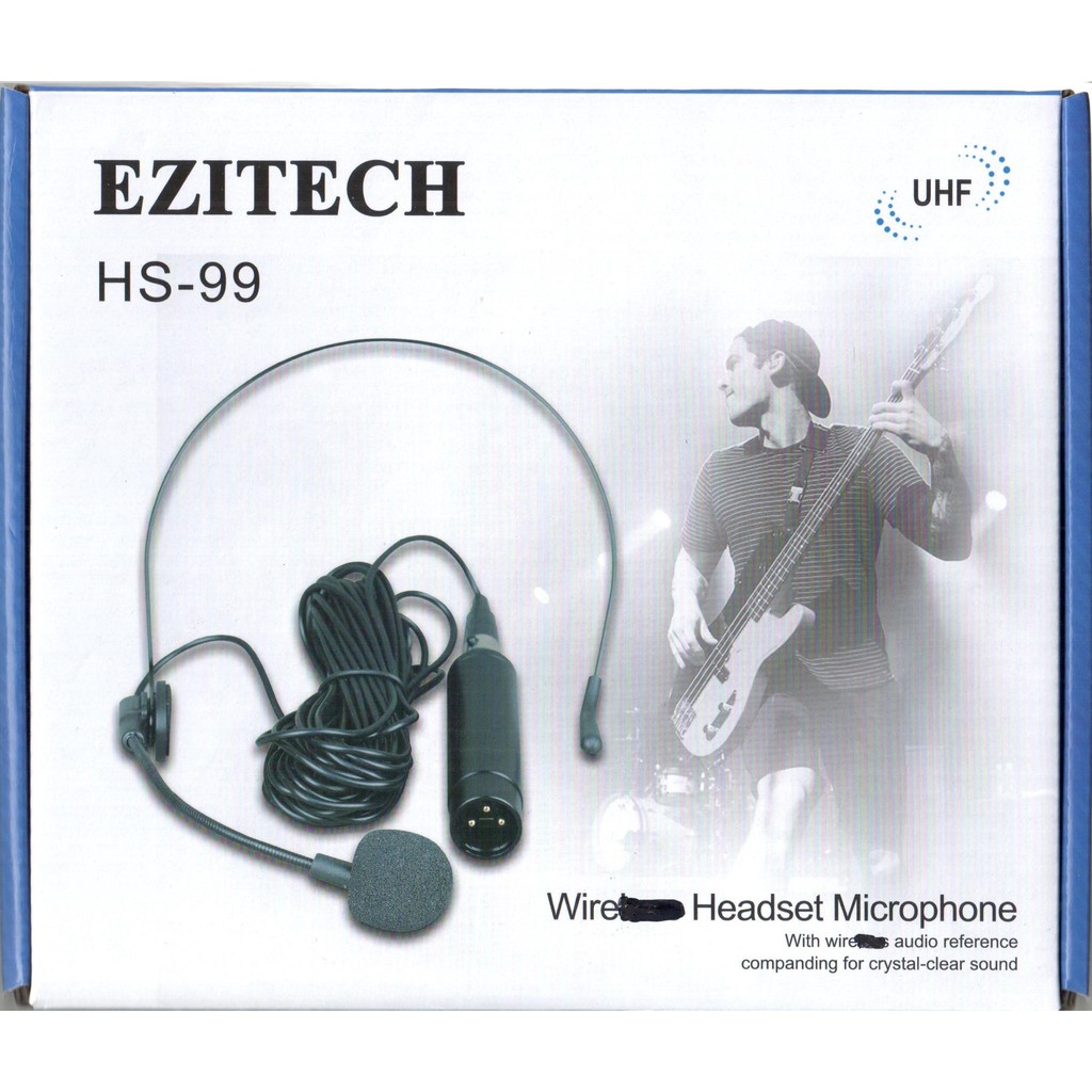 Ezitech HS-99 Phantom Powered Wired Headset Microphone | Shopee Malaysia