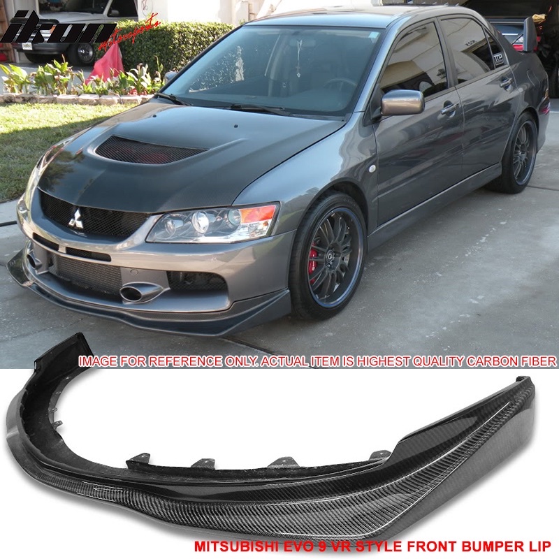 Mitsubishi lancer Evo 9 VRS carbon fiber front lips bodykit | Shopee ...