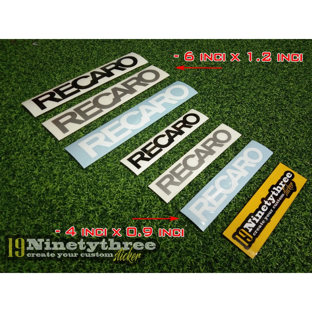 recaro car sticker /design 2(1 keping/1pcs) | Shopee Malaysia