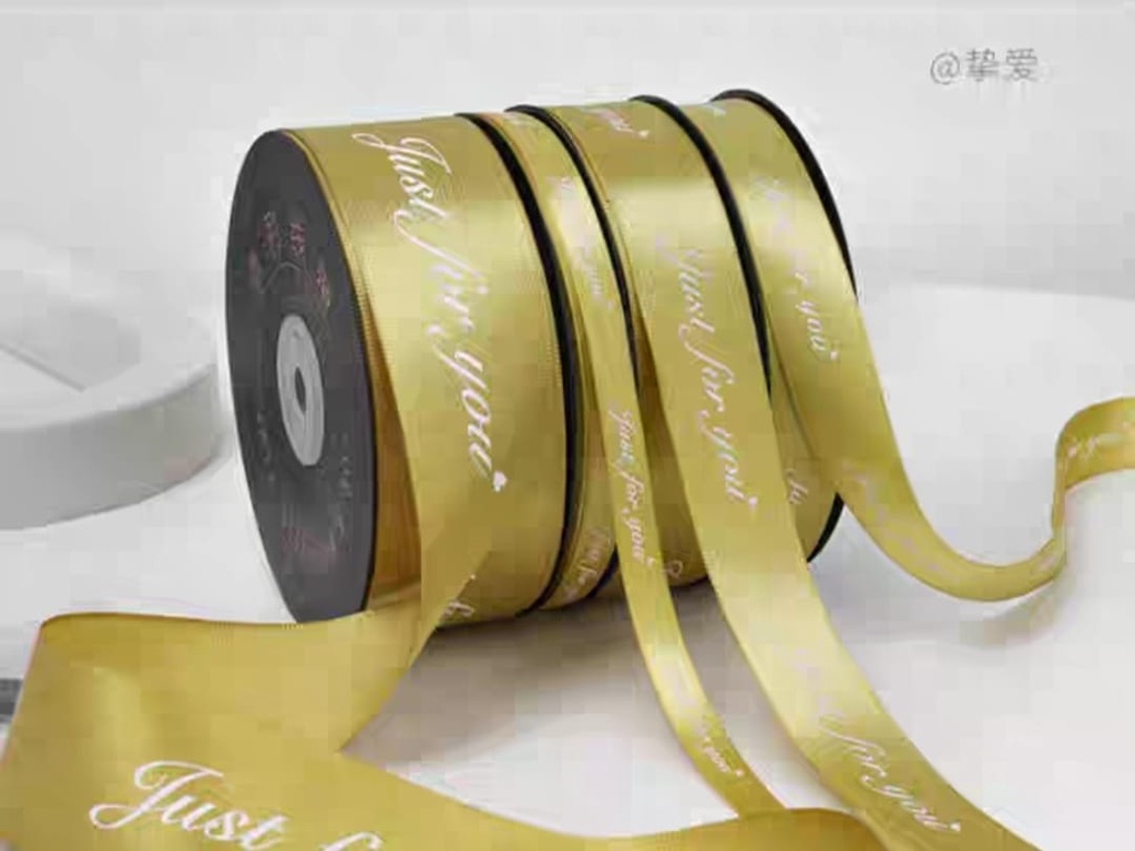 (1M) 1cm/2cm/2.5cm/4cm Ribbon Satin Ribbon Ribbon Gift Gold Series ...