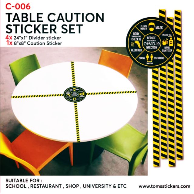 Covid-19 Precaution Stickers | Shopee Malaysia