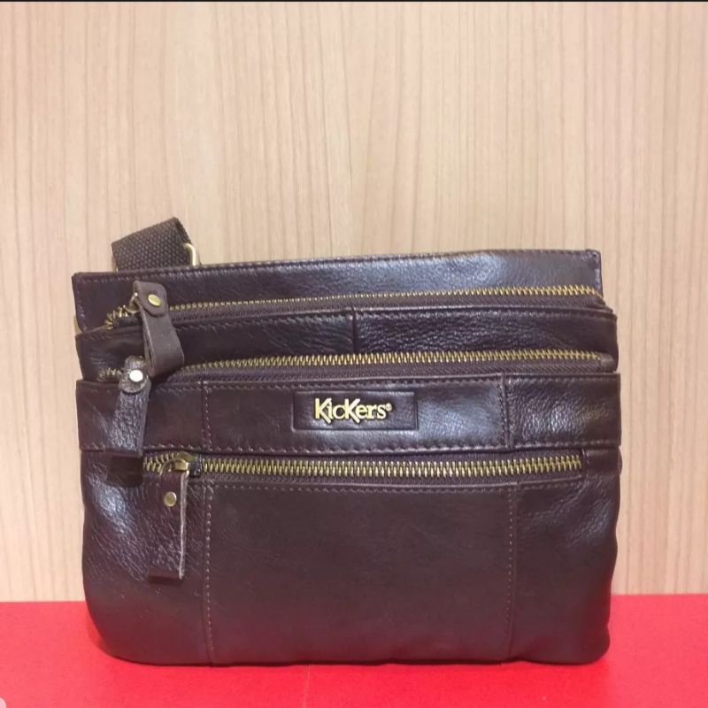 Original Kickers Leather Sling Bag (1KIC-S-78666) | Shopee Malaysia