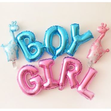 Boy - GIRL shaped aluminum balloon (pink - blue) | Shopee Malaysia