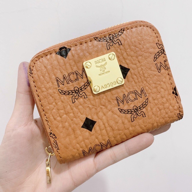Mcm brown mini wallet (real photo) (separated from a genuine, beautiful ...