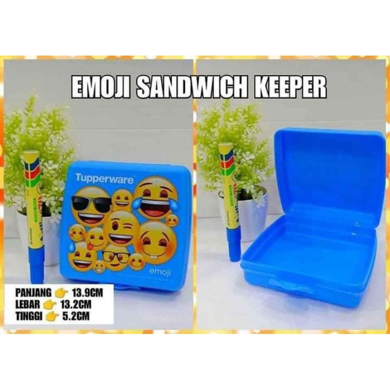Tupperware Emoji Sandwich Keeper (Bekal / Bento) | Shopee Malaysia