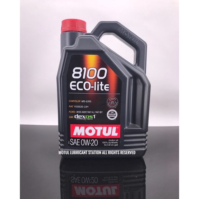 Motul 8100 Eco-Lite 0W20 5 Litres Made in France COD:Ipoh/Puchong RM300 5L | Shopee Malaysia