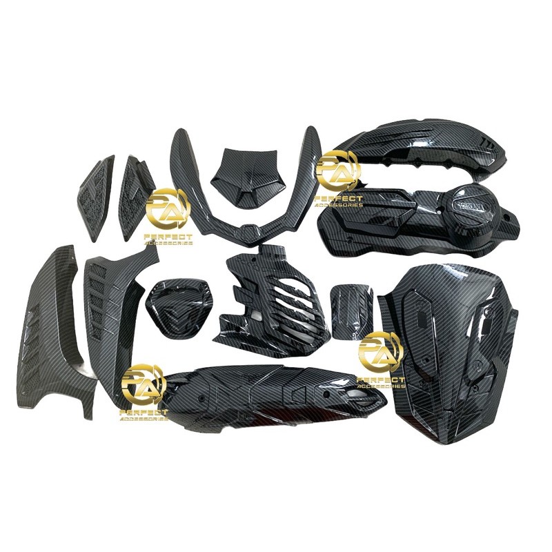 YAMAHA NMAX 155 V2 Carbon Cover Accessories NMAX 155 2021 Carbon fiber ...