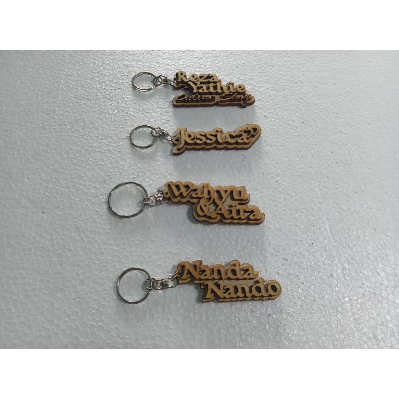 GANTUNGAN KAYU Custom Keychain Made Of Dutch Teak Wood. laser cutting ...
