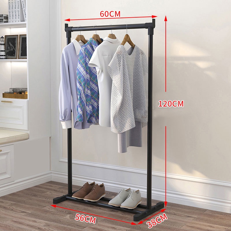 Single Pole Garment Rack Single Pole Clothes Hanging Rack Rak Pakaian ...