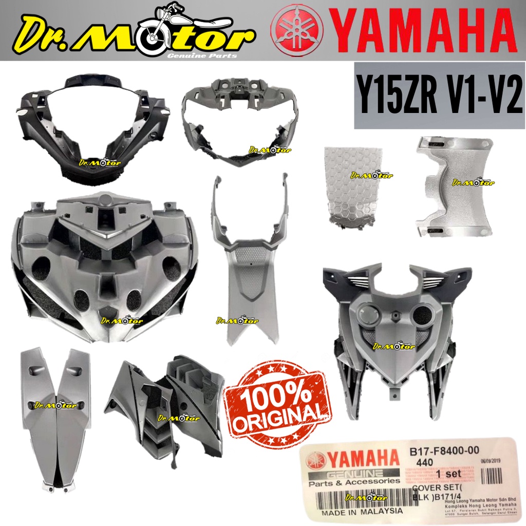 100% ORIGINAL YAMAHA Y15ZR Y15 V1 V2 COVER INNER SET COVERSET BODY FRAME KAVER METER LAMPU HITAM ...