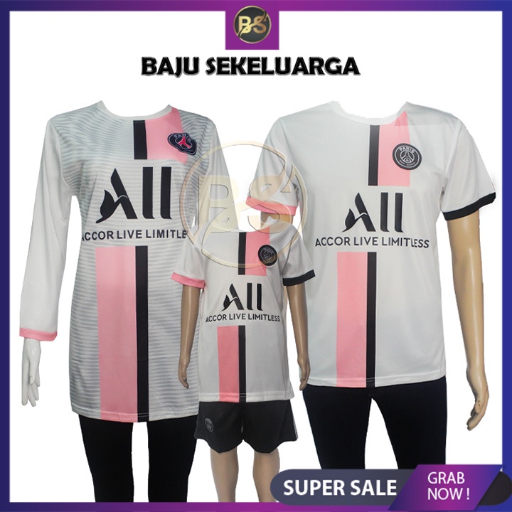 Baju Set Family Day / Baju Sedondon Sekeluarga Baju Couple Raya 2022 Jersey PSG Dewasa ...